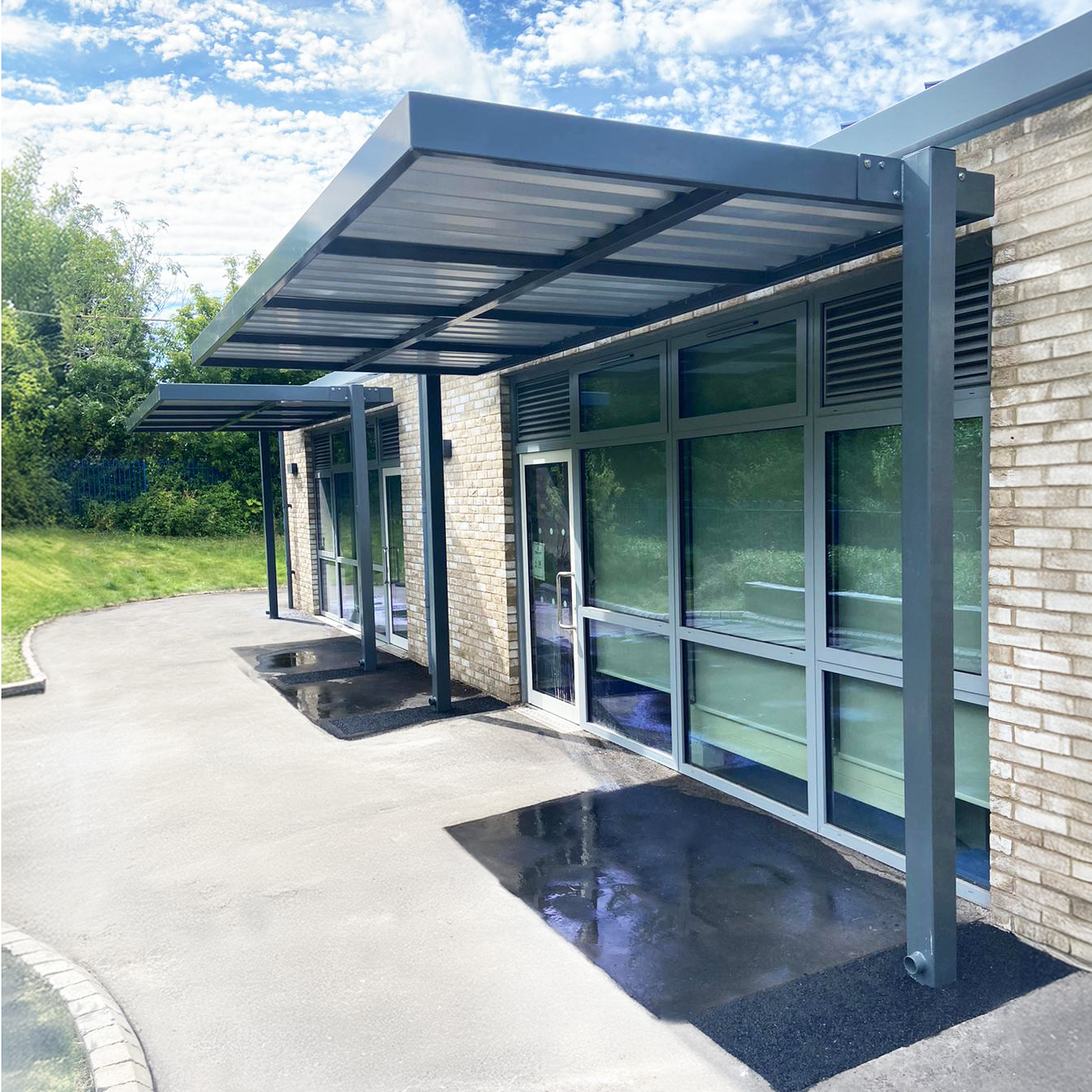 The Mark Way School in Andover Receives Falco Entrance Canopies | Falco ...